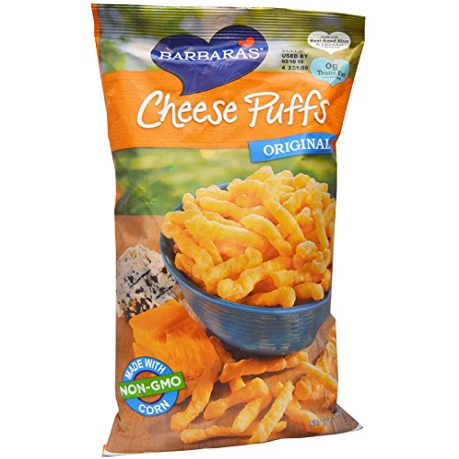Barbaras Bakery, Cheese Puffs, Original, 7 Oz(Pack Of 3) - Walmart.com