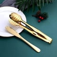 Gold Serving Utensils, 8-Piece Polished Stainless Steel Flatware ...