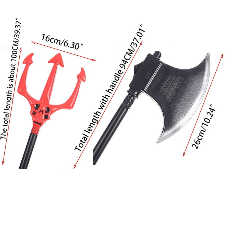 Double Sided Red Axe