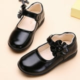 Zwiiyzr Girls Closed Toe School Uniform Shoes Dress Shoes Strap Formal ...