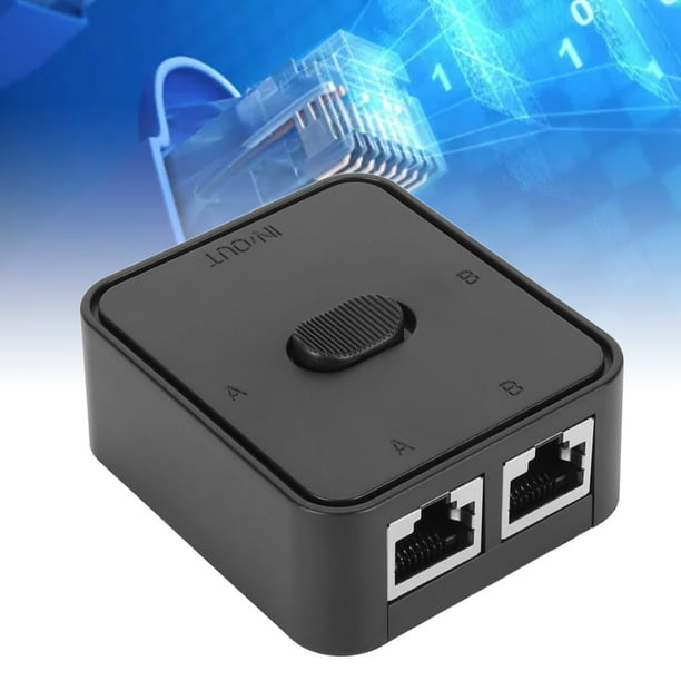 2 Port Gigabit Switch, Stable RJ45 8 Pin Standard Jack RJ45 Splitter ...