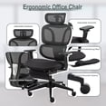 Hforesty Ergonomic Office Chair - Lumbar Support, Armrests, Coat Hanger ...