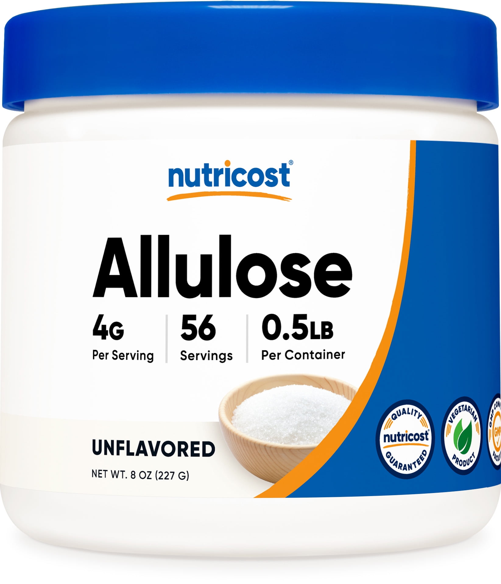 Nutricost Allulose Low Calorie Sweetener 8oz - Pure Sugar Substitute, 0 ...
