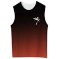 Boys Beach Tank Tops Summer Fashion Sleeveless Gradient Color Basic T ...