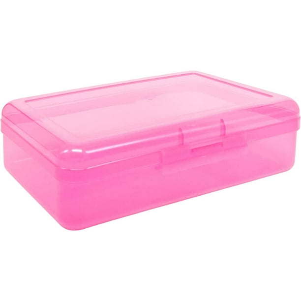 Large Capacity Clear Pencil Box,Plastic Pencil Boxes, Stackable Design ...