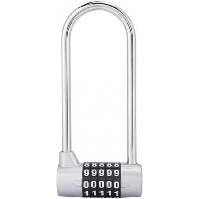 Combination Lock, 5 Digit Combination Padlock, 116mm Long Flexible ...