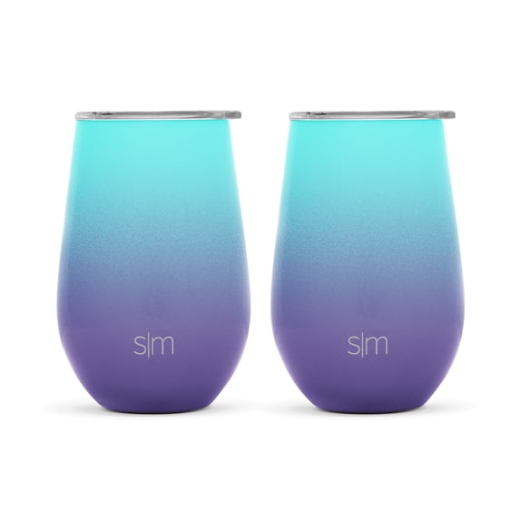 Simple Modern 12oz Spirit Wine Glasses 2 Pack Bundle - Stainless Steel ...