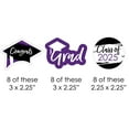Big Dot of Happiness Purple 2025 Graduation Party - DIY Shaped Cut-Outs ...