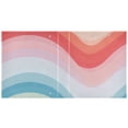 Abstract Rainbow Hardcover 3 Ring Binder 1.5 inch Round Rings with ...