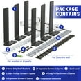 6 Pack Heavy Duty Shelf Bracket, 12 inch Floating Shelf Brackets(1/5 ...