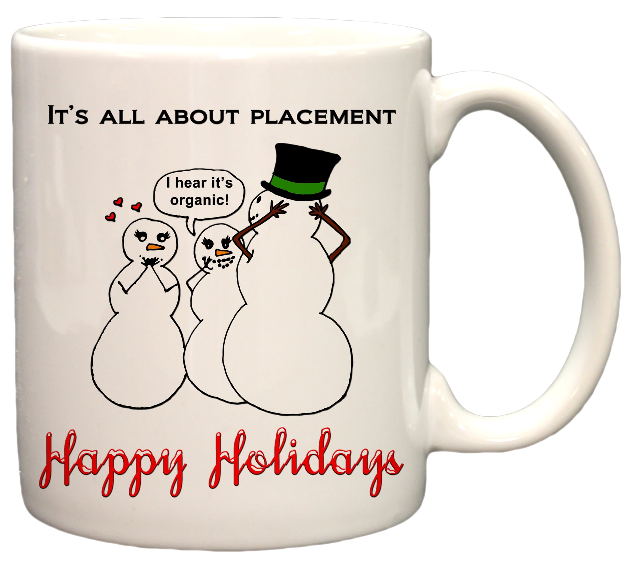 Naughty Snowman Funny Christmas 11oz Coffee Mug - Walmart.com
