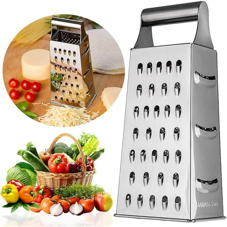 4 Sided Grater Box, Square Stainless Steel Grater For Kitchen ...