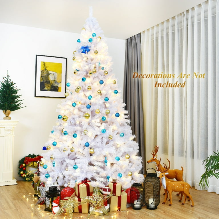 4 Ft Christmas Tree Prextex Small White Christmas Tree - 320 Tips, 4 ...