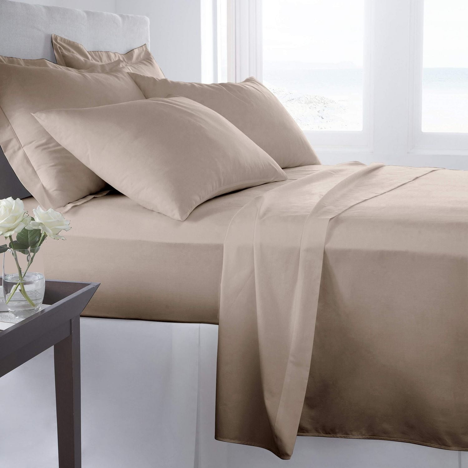 Click here for Johnson Home 500 Thread Count Cotton Sheet Set Tau... prices
