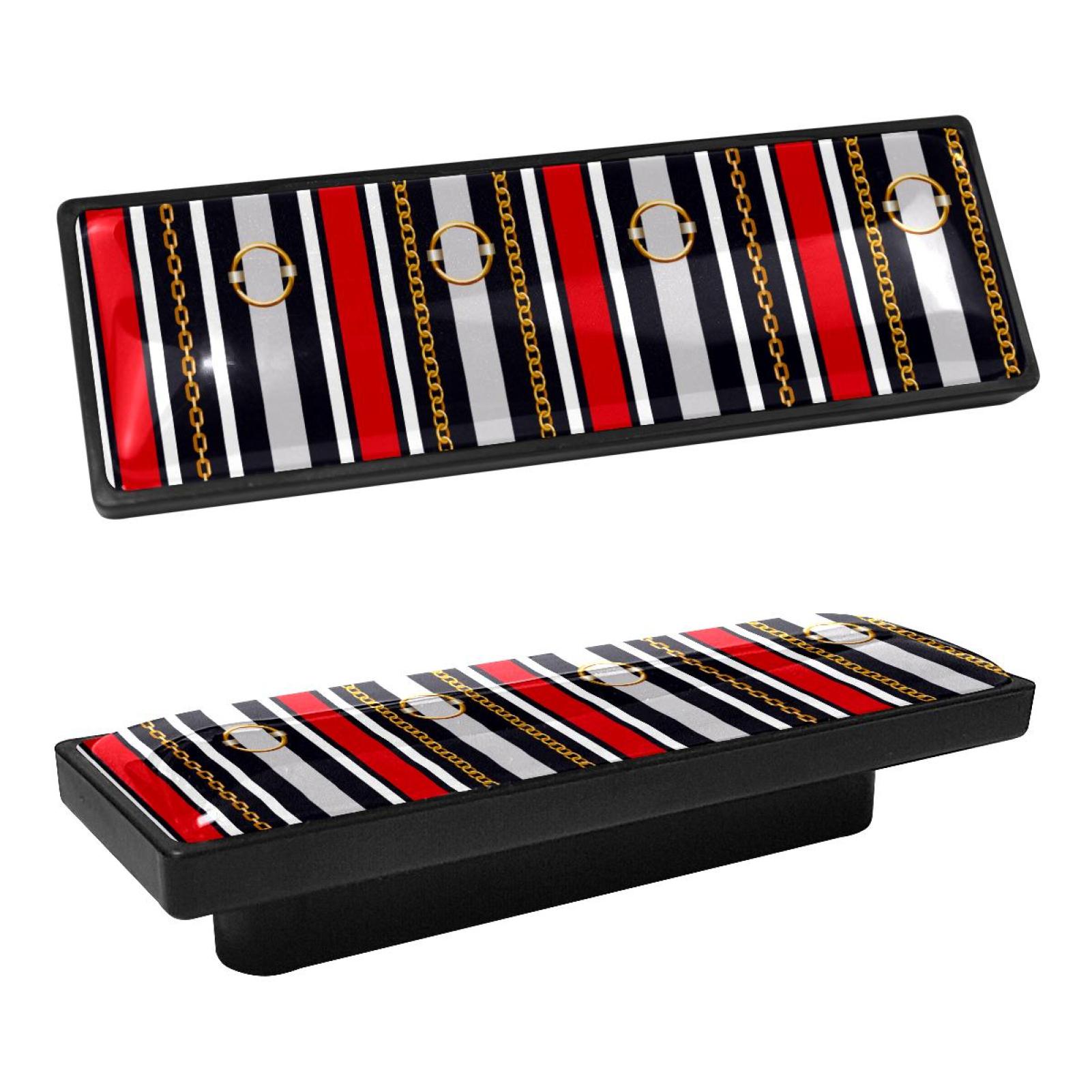 4 Pcs Rectangle Cabinet Handle Cupboard Knob Drawer Pulls Handle Belts ...