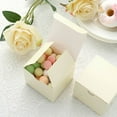 Efavormart 100 pcs of 3x3x3 Ivory Favor Box for Candy Treat Gift Wrap ...