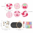 Punch Needle Coaster Kit Set of 6 Handmade DIY Craft Materials with ...
