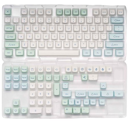 133 Keys/set Minimalist Ice Mint Keycap Pbt Xda Profile Dye Sublimation ...