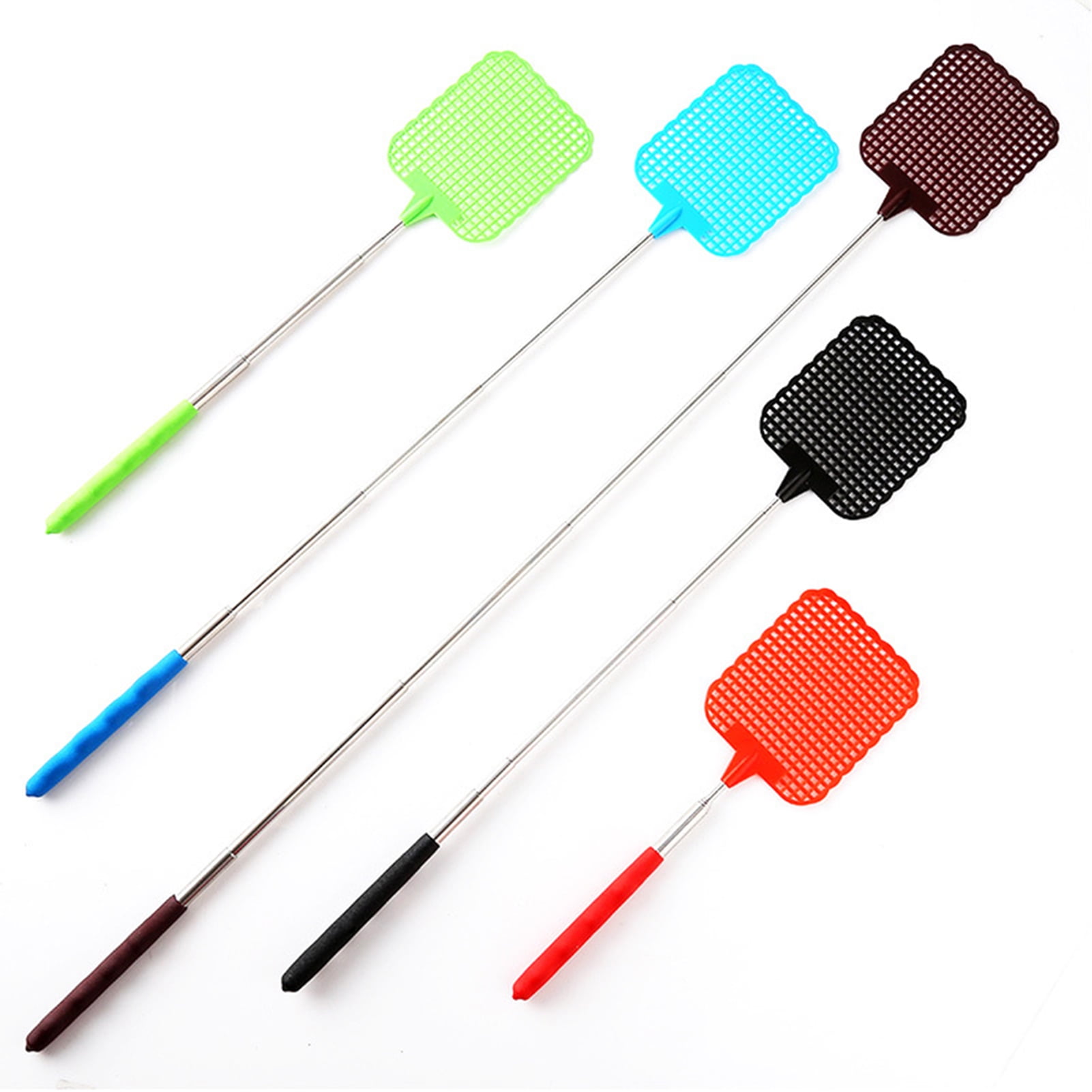 Extendable Fly Swatter With Stainless Steel Handle, Mini Plastic ...