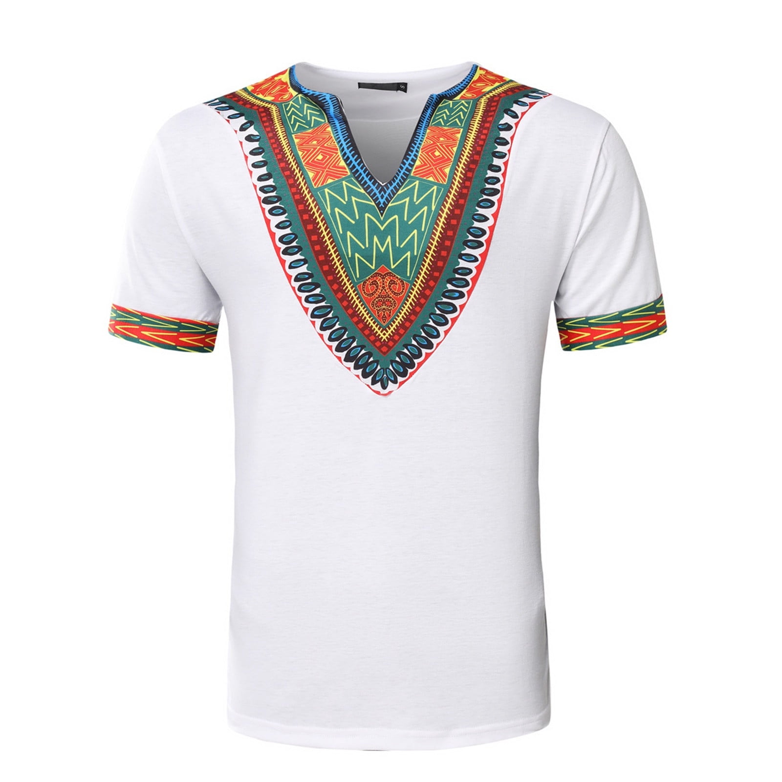 Click here for Luogenli Male T-Shirts For Mens African Kente Art... prices