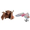 Ty Beanie Babies: Batty the Bat Stuffed Animal Plush Toy (Brown, Pink ...