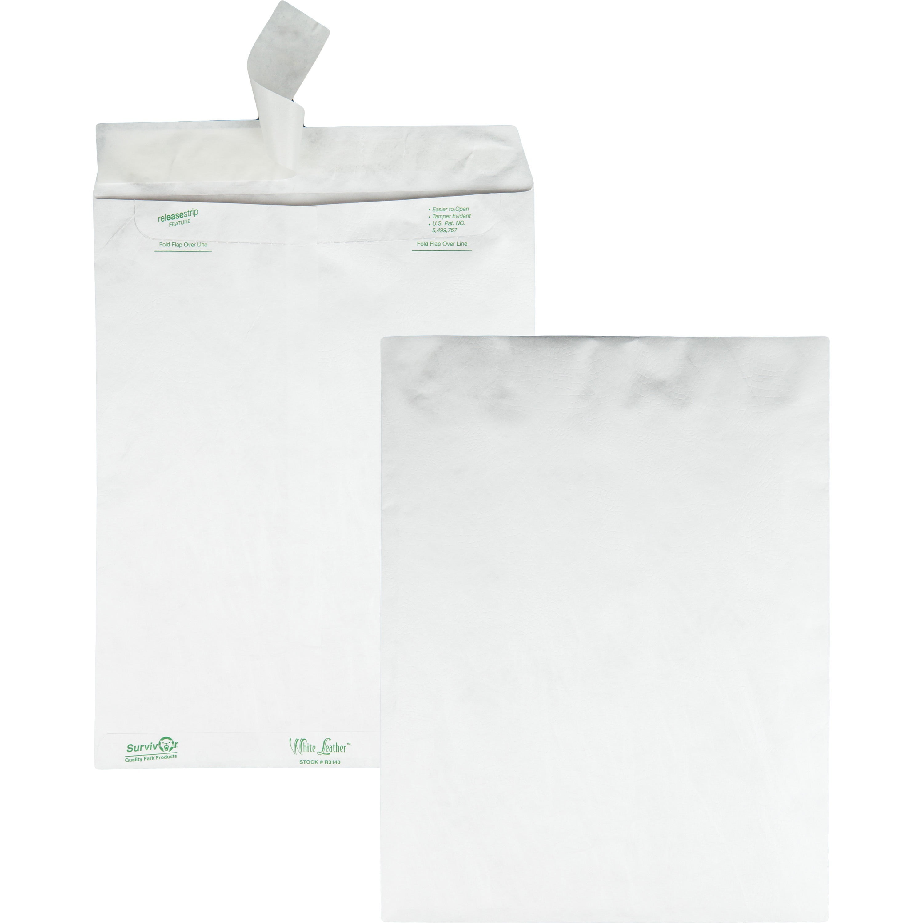 Quality Park White Leather Tyvek Plain Envelopes, White, 100 / Box ...