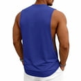 Domuza Casual Tank Tops Men Vintage Wash Breathable Sleeveless Crew ...
