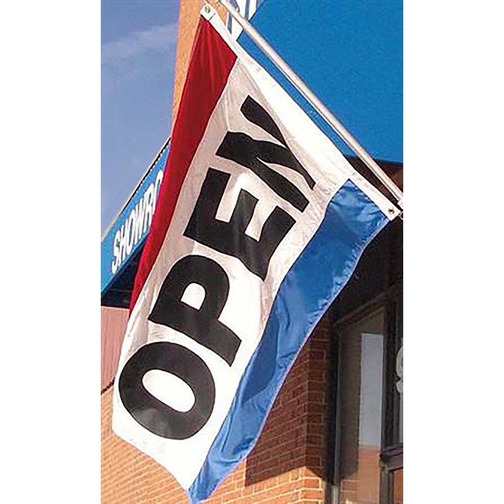 Double Sided Open Flag - 3’ x 5’ - Flag Only - Walmart.com - Walmart.com