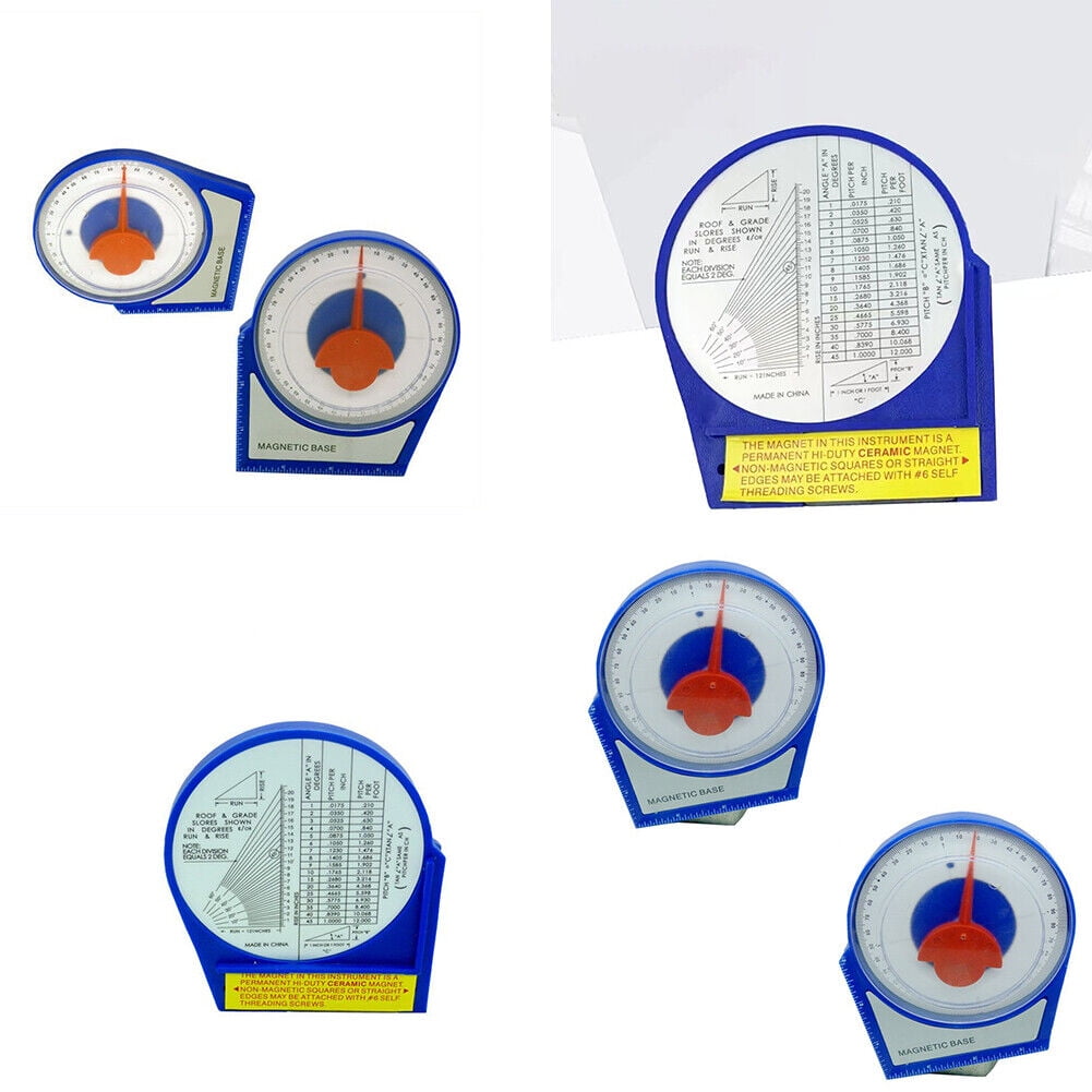 US 1-2 Pack Dial Magnetic Base Angle Finder Gauge Protractor Finding ...