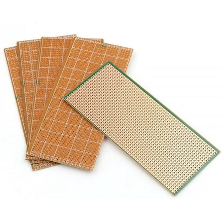 Copper Strip Board, 5pcs 6.5x14.5cm Stripboard Veroboard Uncut PCB ...