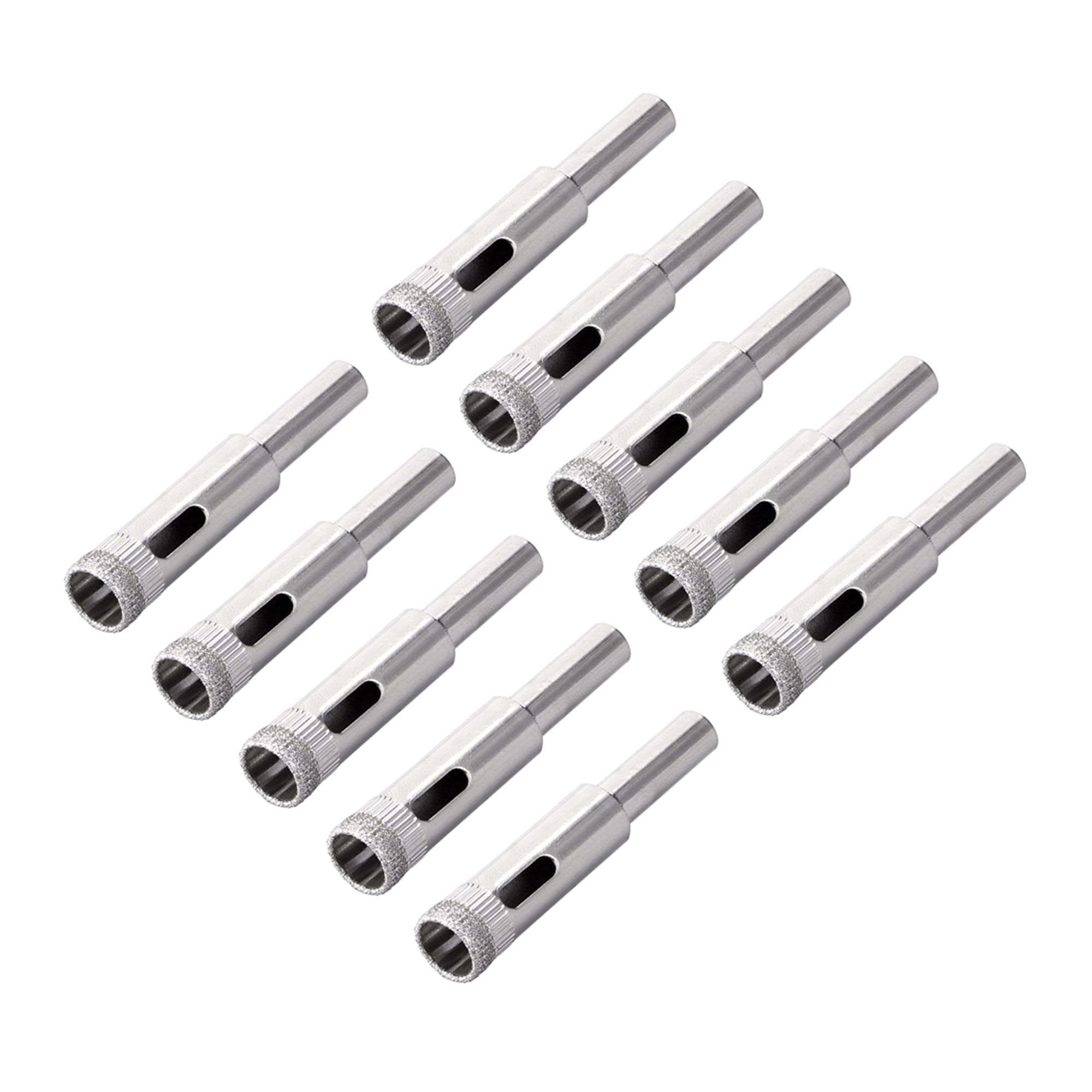 Uxcell 10mm Diamond Glass Hole Saw Core Drill Bits Nickel Plated 10 ...