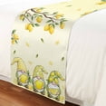Bed Runner Lemon Gnomes Bedding Scarves Soft Decorative Bed Flag Summer ...