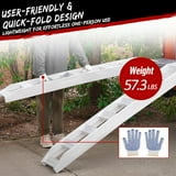 Aluminum Ramps, 1 Pack, 8810 lbs Capacity, Heavy-Duty Ramps with Top ...