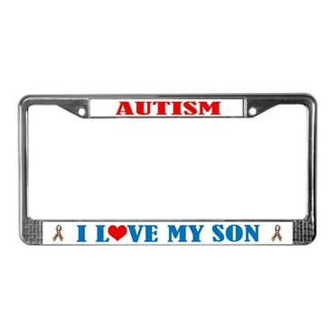 Autism Awareness Puzzle Piece Pattern License Plate Frame - Walmart.com