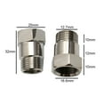 2Pcs M18x1.5mm Threaded O2 Oxygen Sensors Fitting Adapter for Standard ...