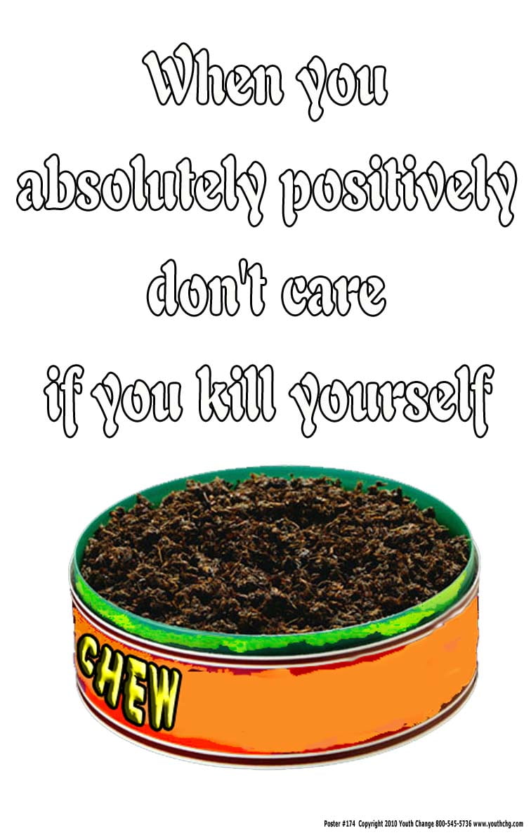 Youth Change Poster #174 Don't Use Chew Tobacco Prevention Poster for ...