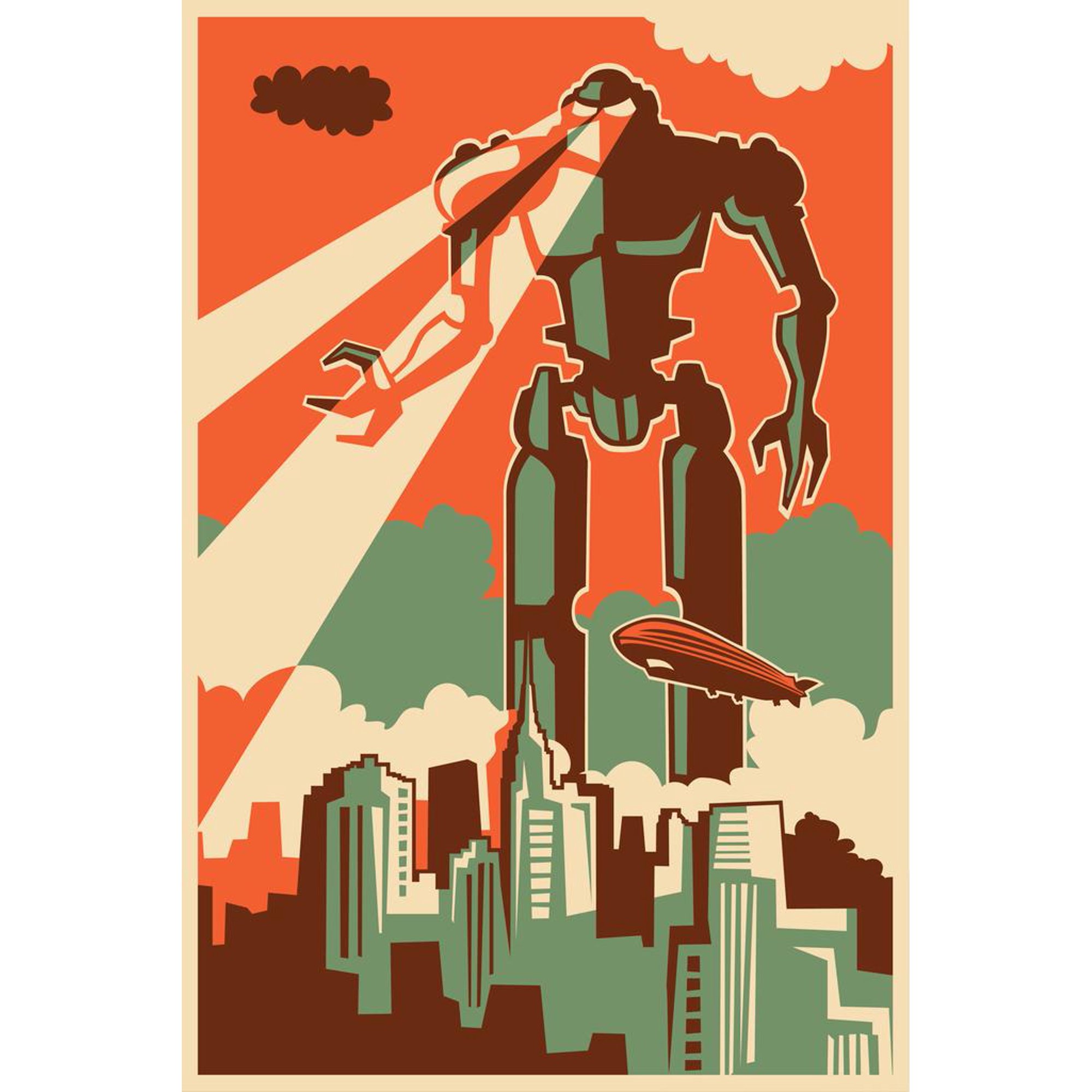 Retro Robot Poster