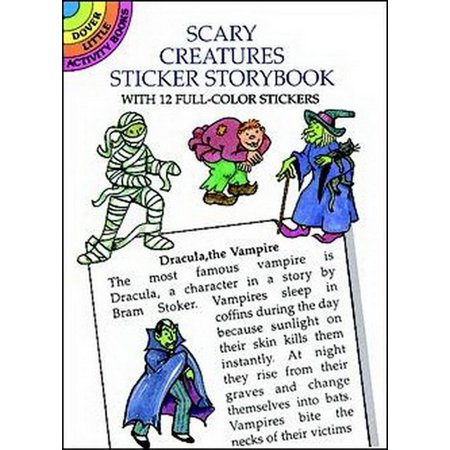 Scary Creatures Mummy Skeleton Werewolf Sticker Storybook | Walmart Canada