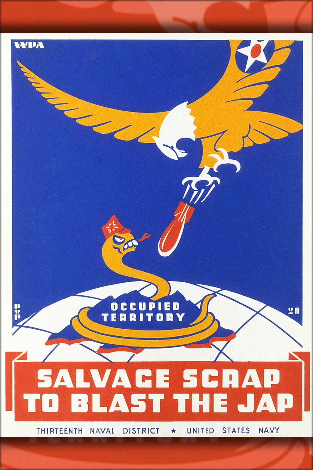 24"x36" Gallery Poster, Salvage Scrap ww2 recycling propaganda poster ...