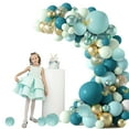 KUNGUGU Latex Dark Teal Balloons Garland Arch Kit, Party Supplies ...