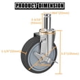 4-Inch Caster for Wire Shelving Racks, Heavy Duty Scaffolding Wheel ...