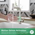 Touchless Kitchen Faucet Motion Sensor Hands Single Handle Kitchen Sink ...