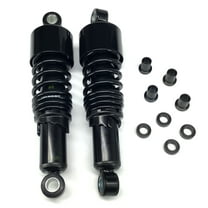 Burly Brand Chrome 10.5" Slammer Lowering Rear Shocks for Harley ...