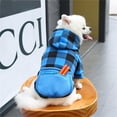 Dog Camping Hoodie Clothes Checked Theme Clothes Checked Pullover ...