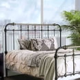 LHYY Transitional Style Antique Black 1pc Twin Size Bed Hand-brushed ...