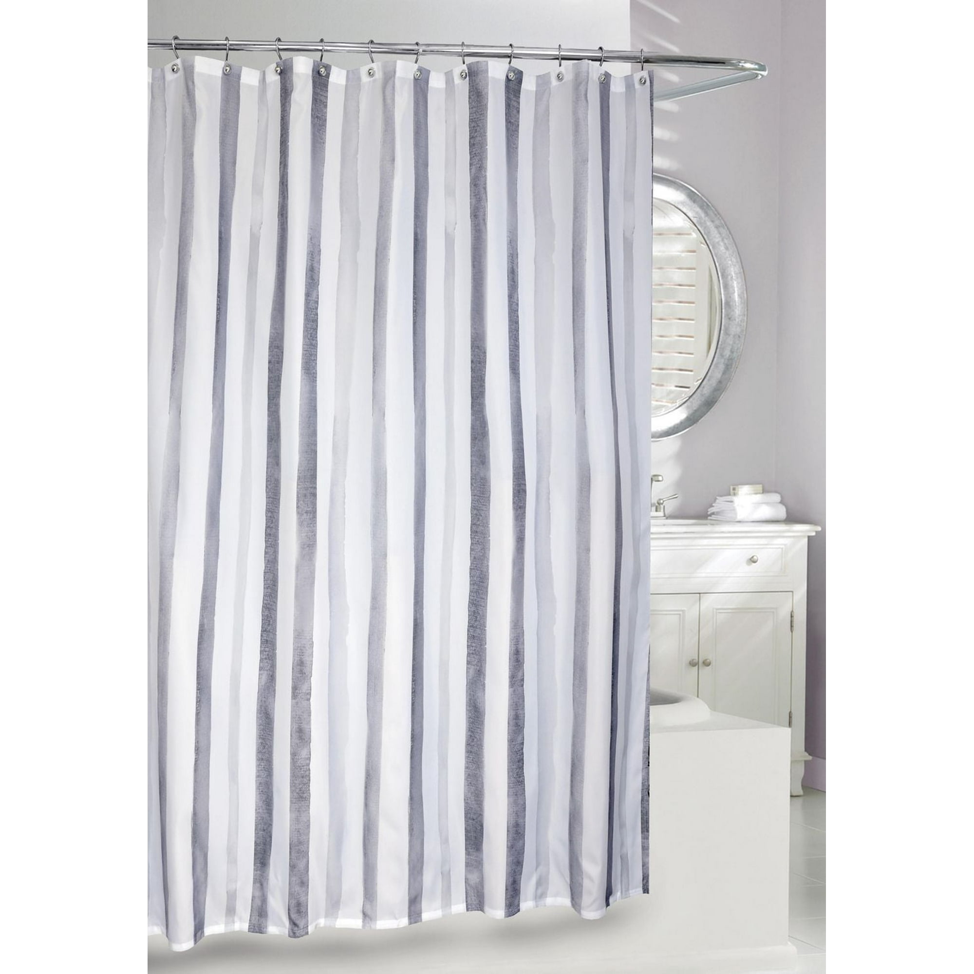 Click here for Moda At Home Watercolour Stripe Fabric Shower Curt... prices