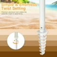 Gymax 7 2ft Beach Umbrella Outdoor Patio Garden W Carrying Bag Sand
