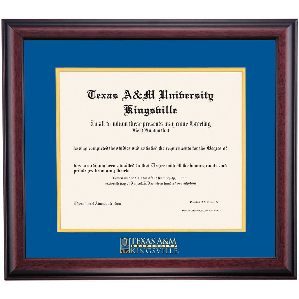 OCM Diploma Frame for Texas A&M University-Kingsville, 19" x 21 ...