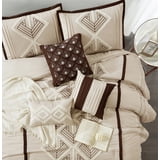 Nanshing Carter 7 Piece Geometric Comforter Set , Brown , King Size ...