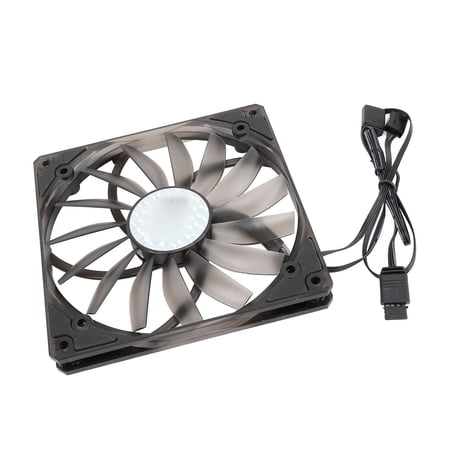 PWM ARGB Fan 15mm Thin, 300-1100RPM Smart PWM Control, Silent 15 Blade ...
